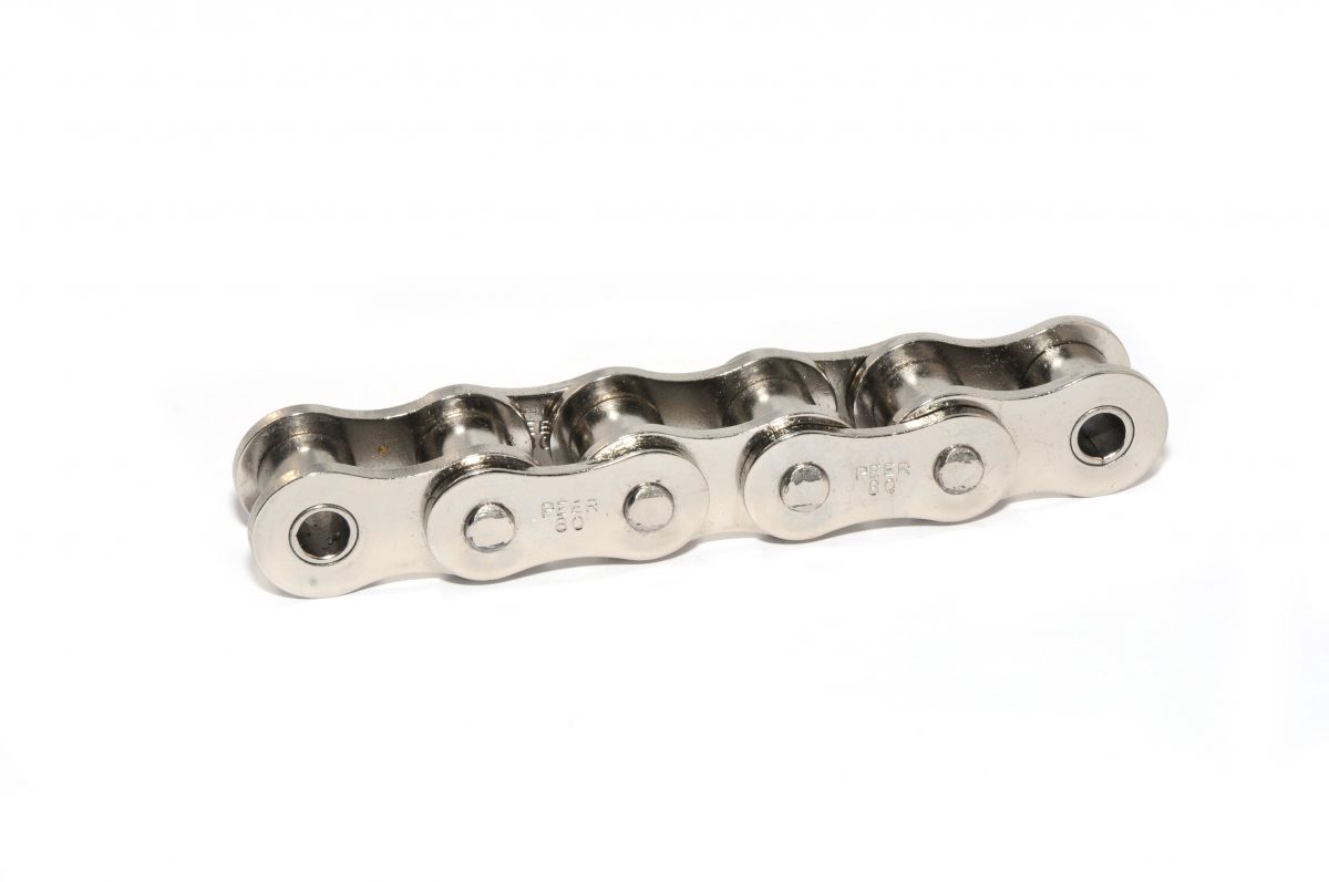 Nickel Plated Single Strand Roller Chain - PEER Chain