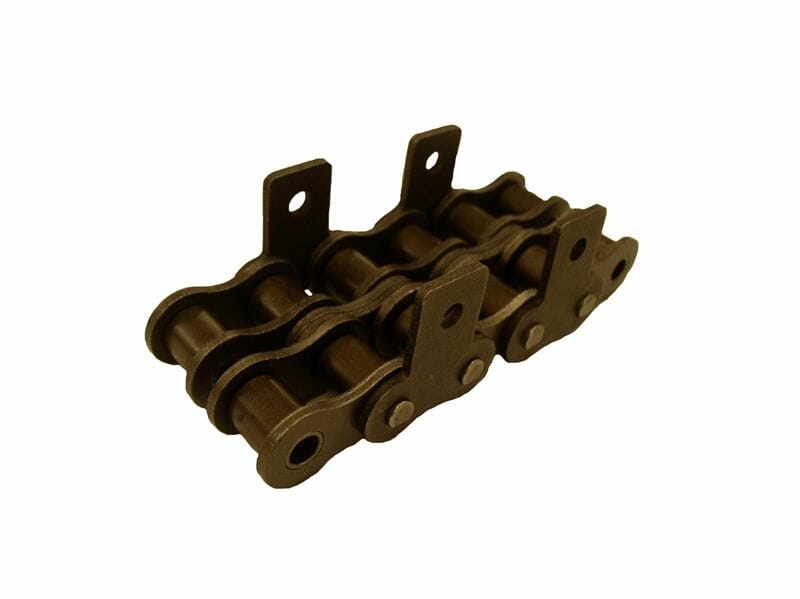 ANSI Standard Double-Strand Roller Chain - SK-1 Attachment - PEER Chain